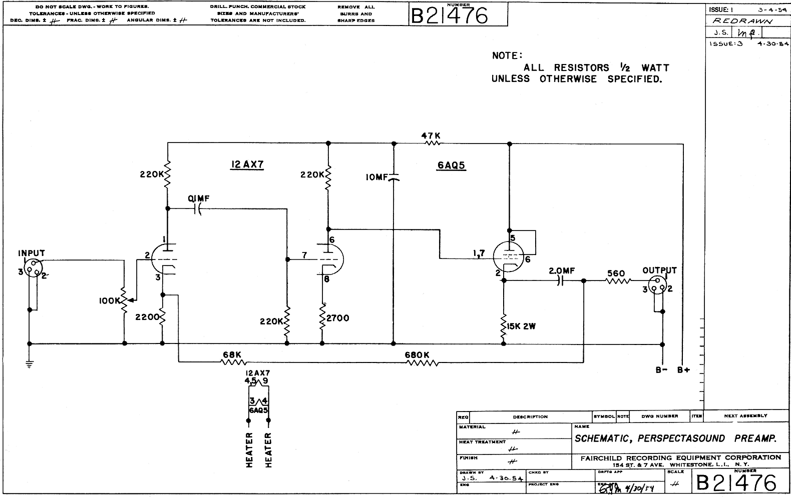 Fairchild Perspecta Sound Booklet