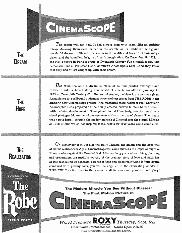 Widescreen Museum - The CinemaScope Wing